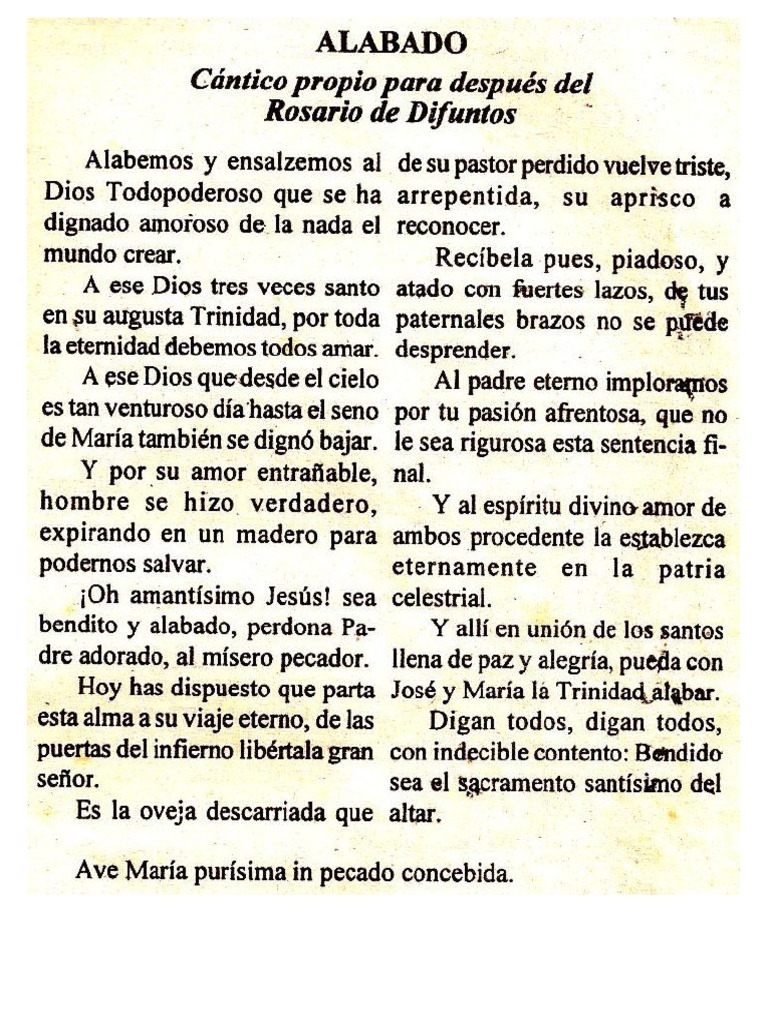 ALABADO nuevo grande | PDF