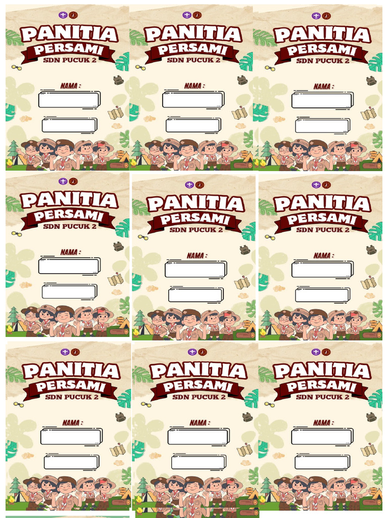 Id Card Panitia Kemah 2024 | PDF