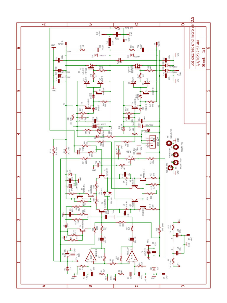 Ucd Discreet SMD Micro Ver 2.5 Schematics - 2 | PDF