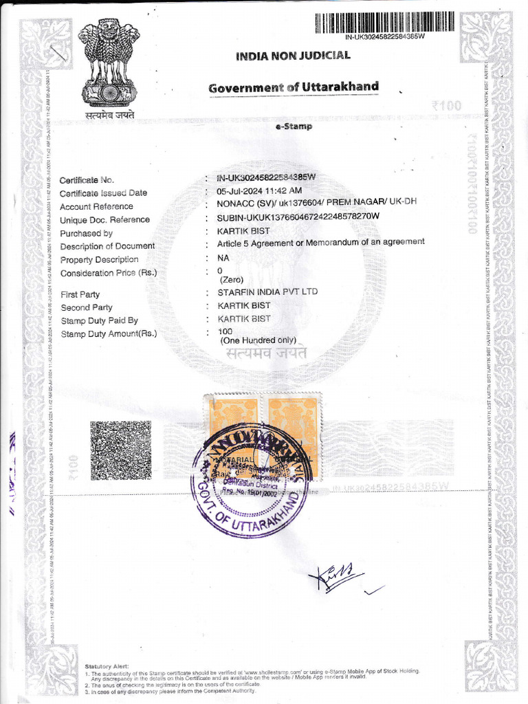 Uttarakhand CSP Agreement | PDF | Business | Justice