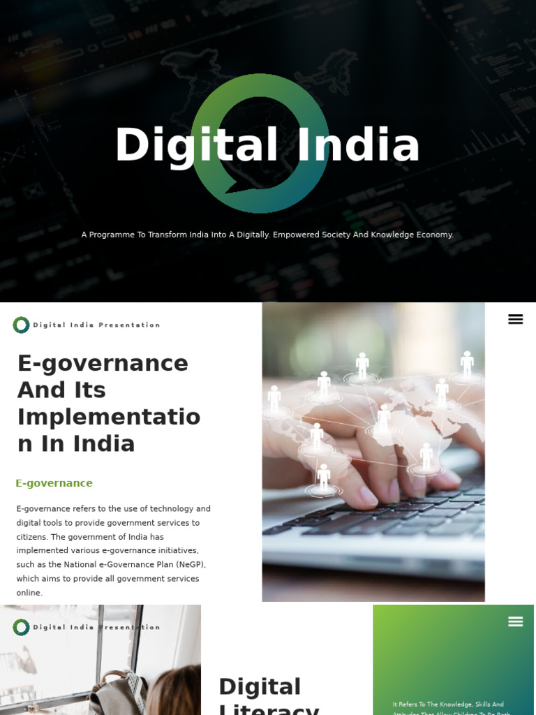 Digital India Program | PDF | Artificial Intelligence | Intelligence ...