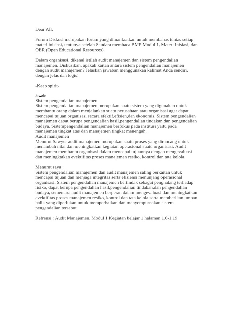 Audit Manajemen | PDF