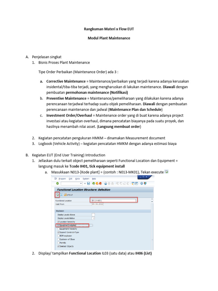 Rangkuman Materi X Flow EUT | PDF