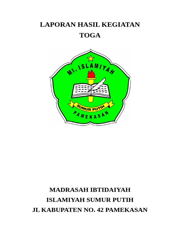 Laporan Hasil Kegiatan Pokja Toga | PDF