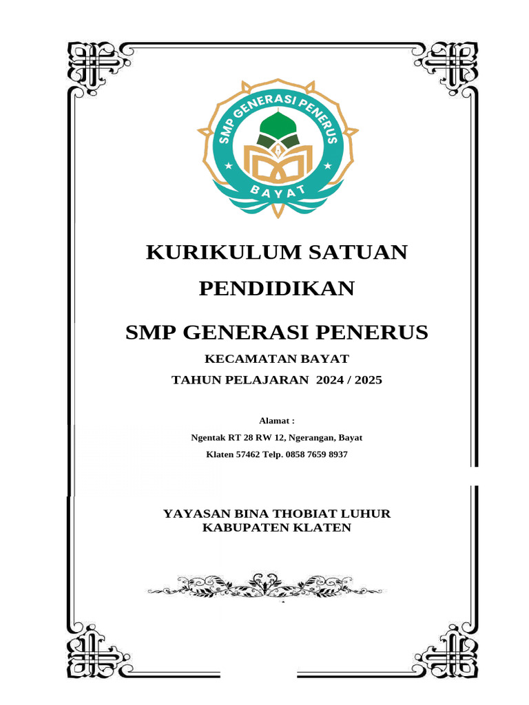 KOSP SMP GP Bayat 2024-2025-1 | PDF