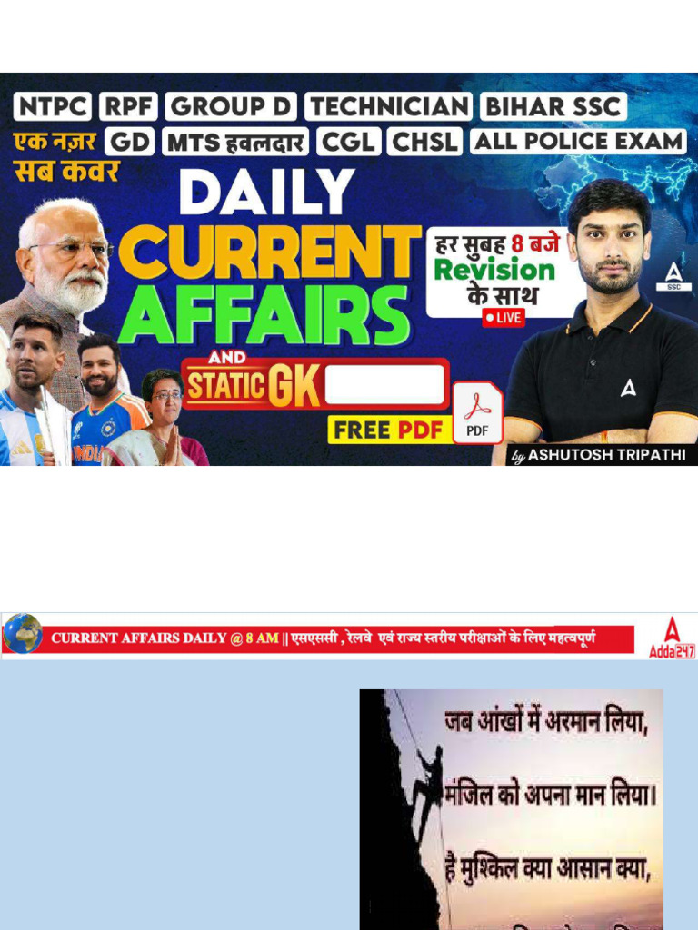 2 JANUARY 2025 CURRENT AFFAIRS BY ASHUTOSH SIR - Compressed | PDF