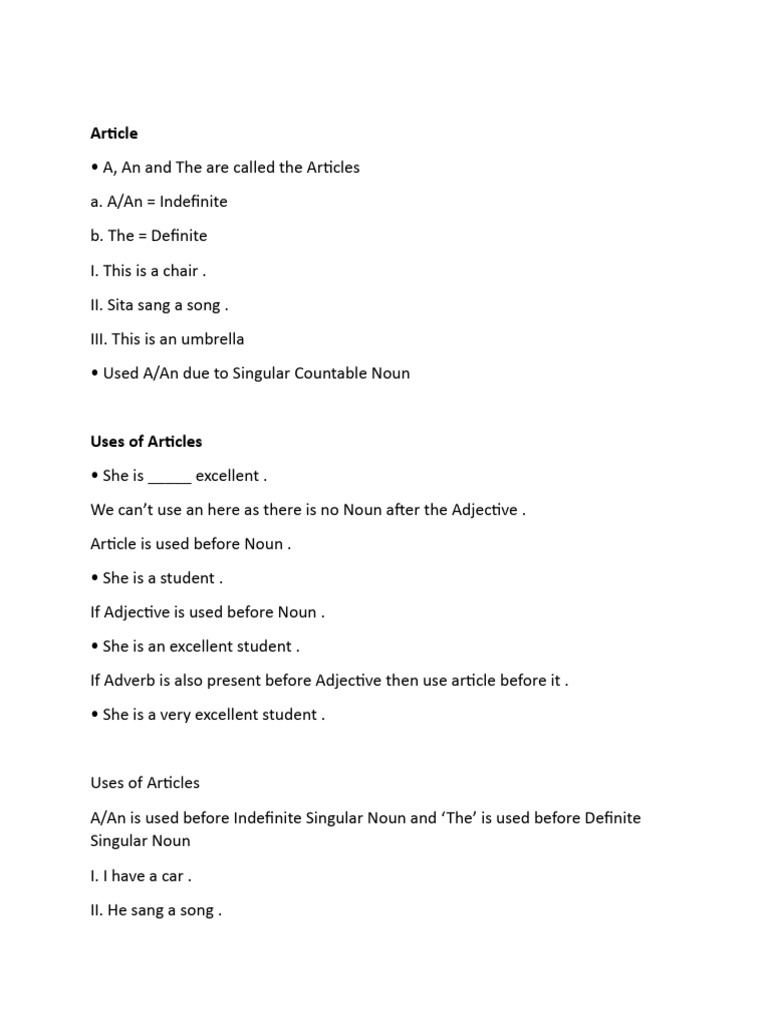 Article | PDF | Noun | Grammatical Number