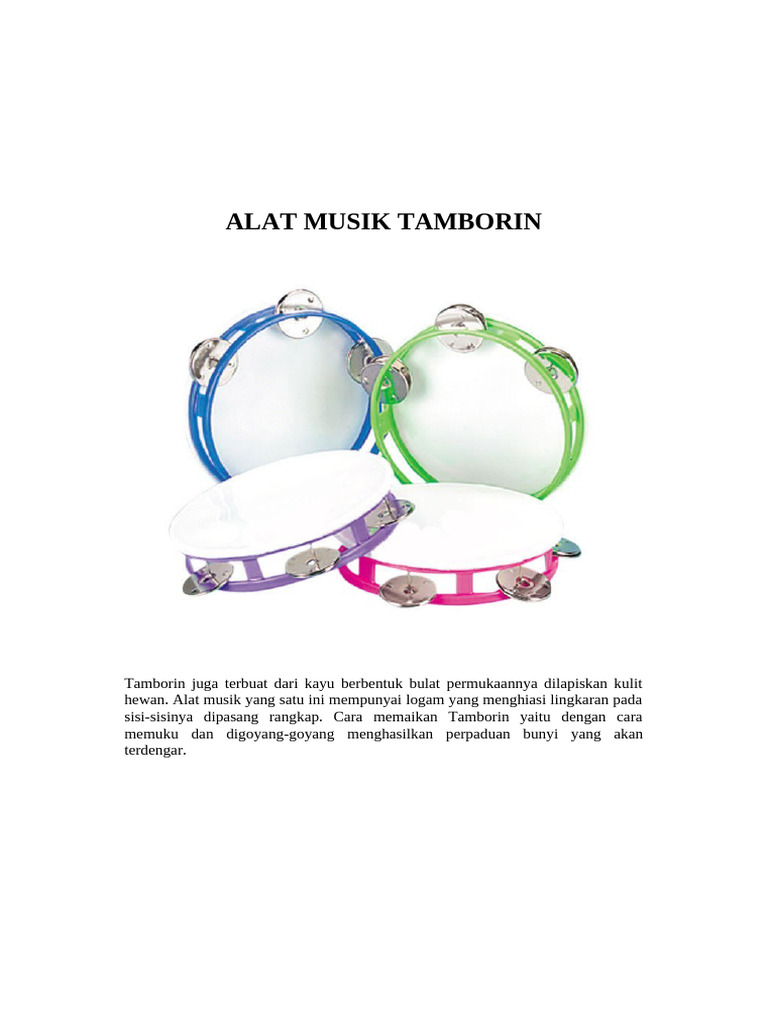 Alat Musik Tamborin | PDF