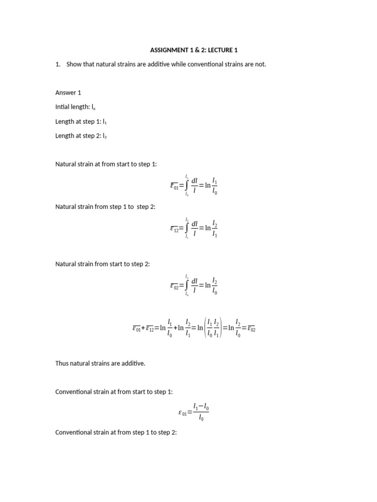 CE6410 Assignment 1 2 Solution | PDF | Deformation (Engineering) | Physical Sciences