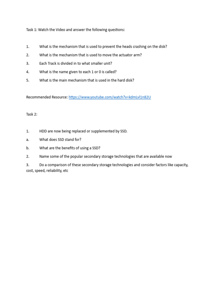 Hardware Task 01 | PDF