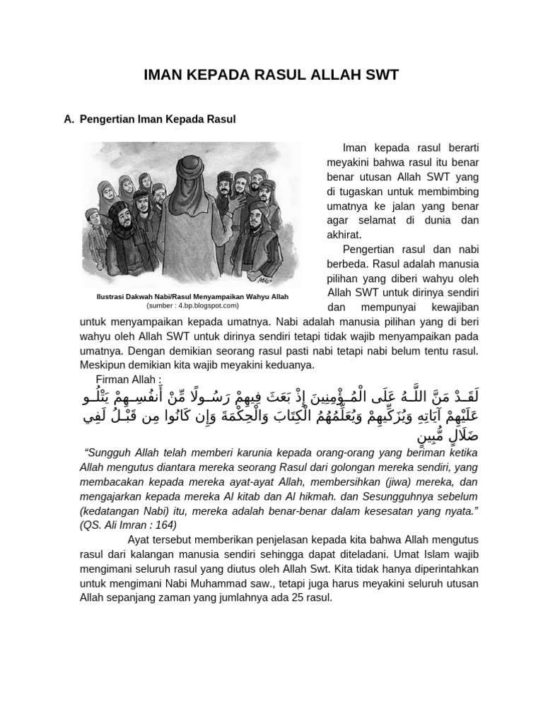 8.2 - Iman Kepada Rasul Allah SWT | PDF