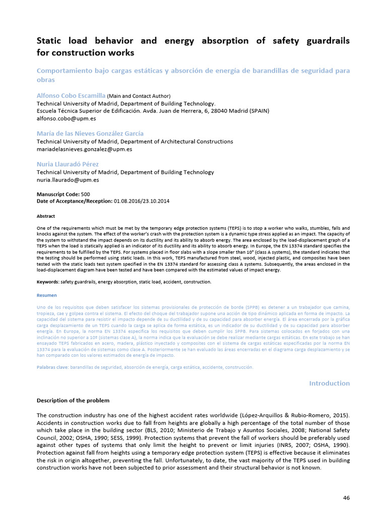 Static Load Behavior and Energy Absorption of Safe | PDF | Strength Of ...
