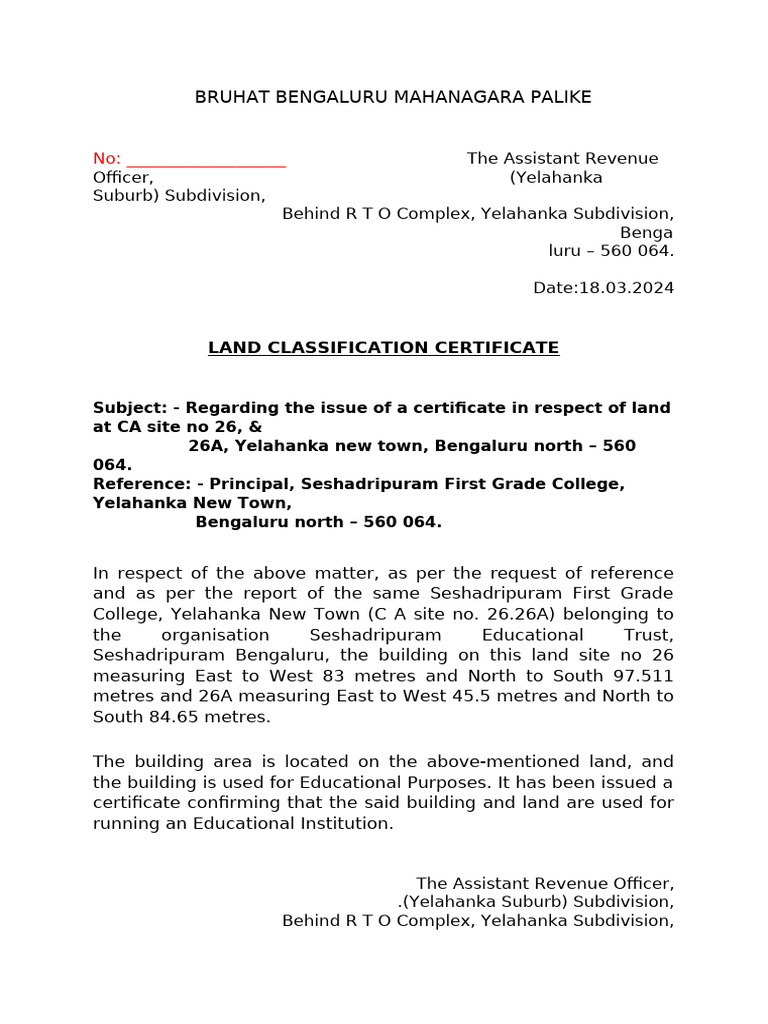 Land Classification Pdf 2717