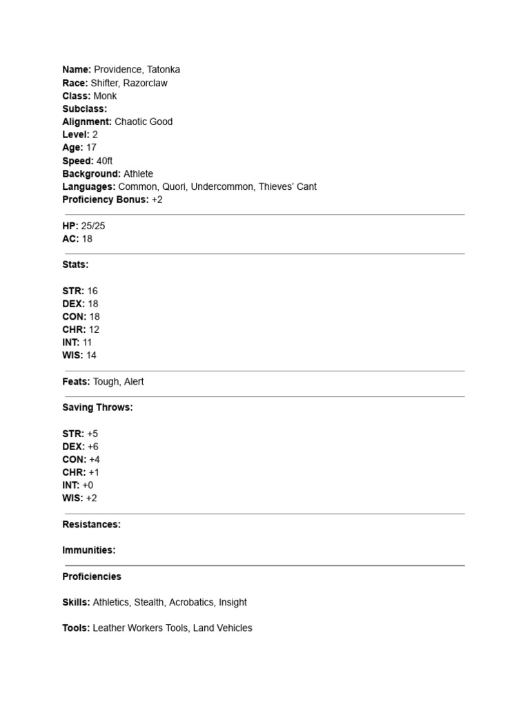 Providence the Monk | PDF