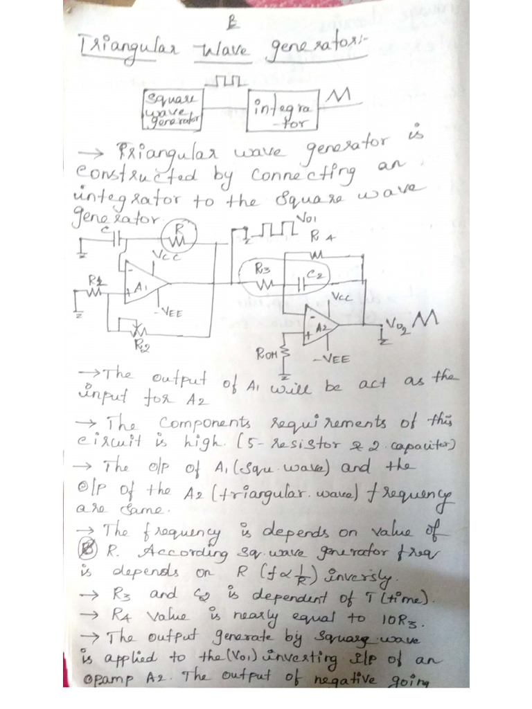 Triangular Wave Generator | PDF