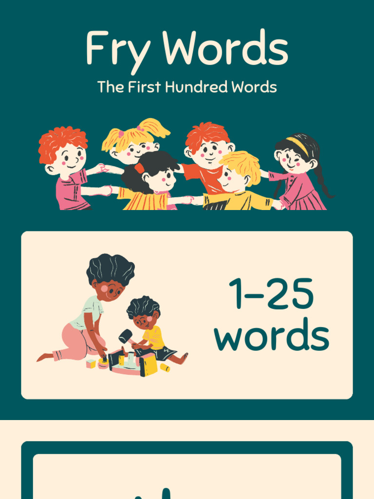 Fry Words: First 100 Essential Words | PDF