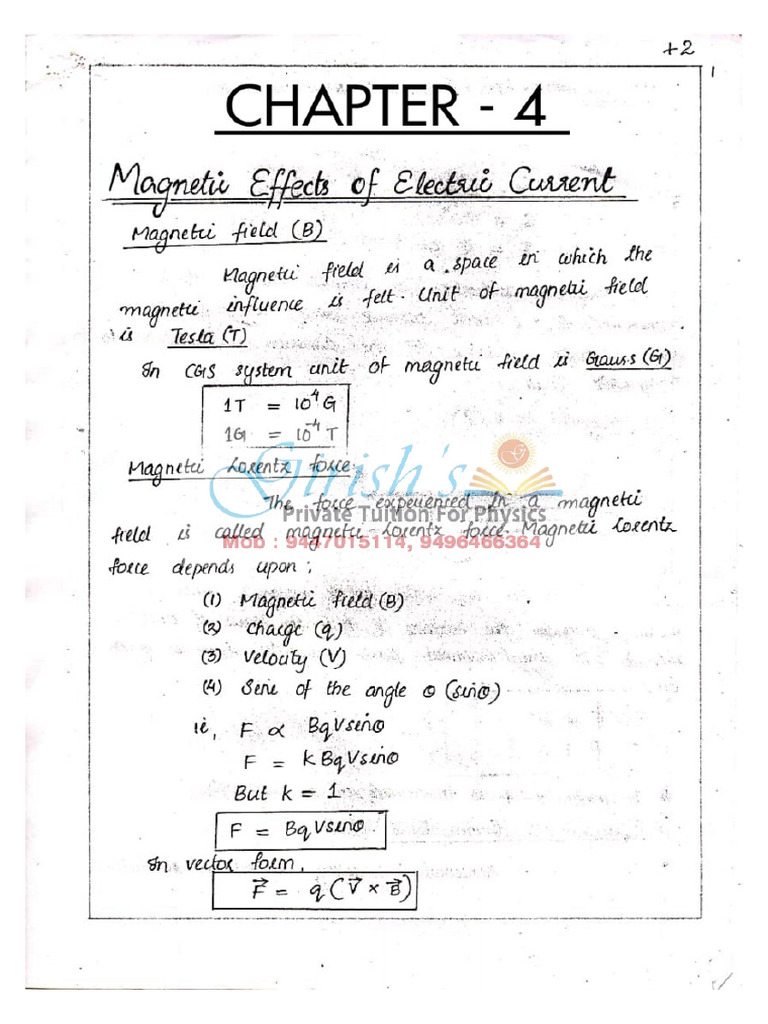 Chapter - 4 - +2 Physics | PDF