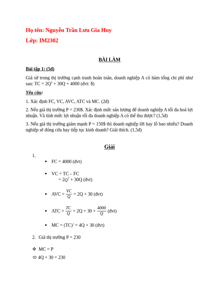 Nguyentranluugiahuy Bai2 | PDF