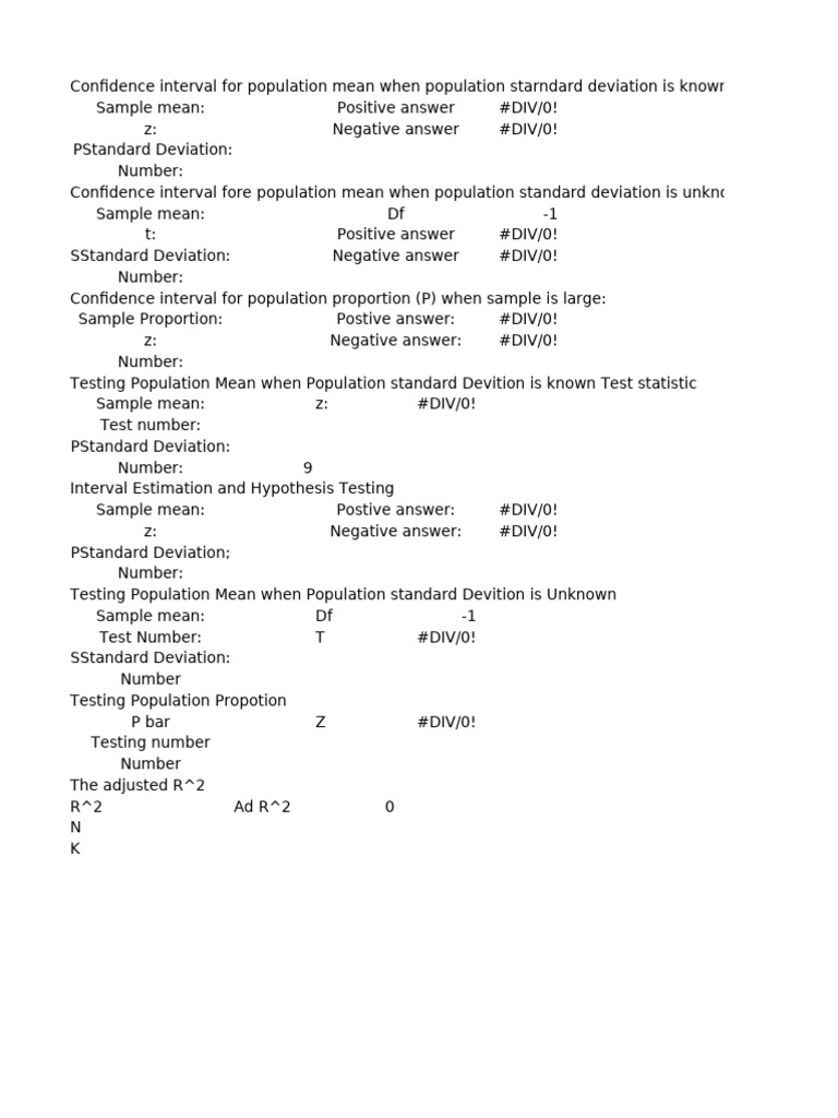 Confidence Intervals and Testing for Means | PDF