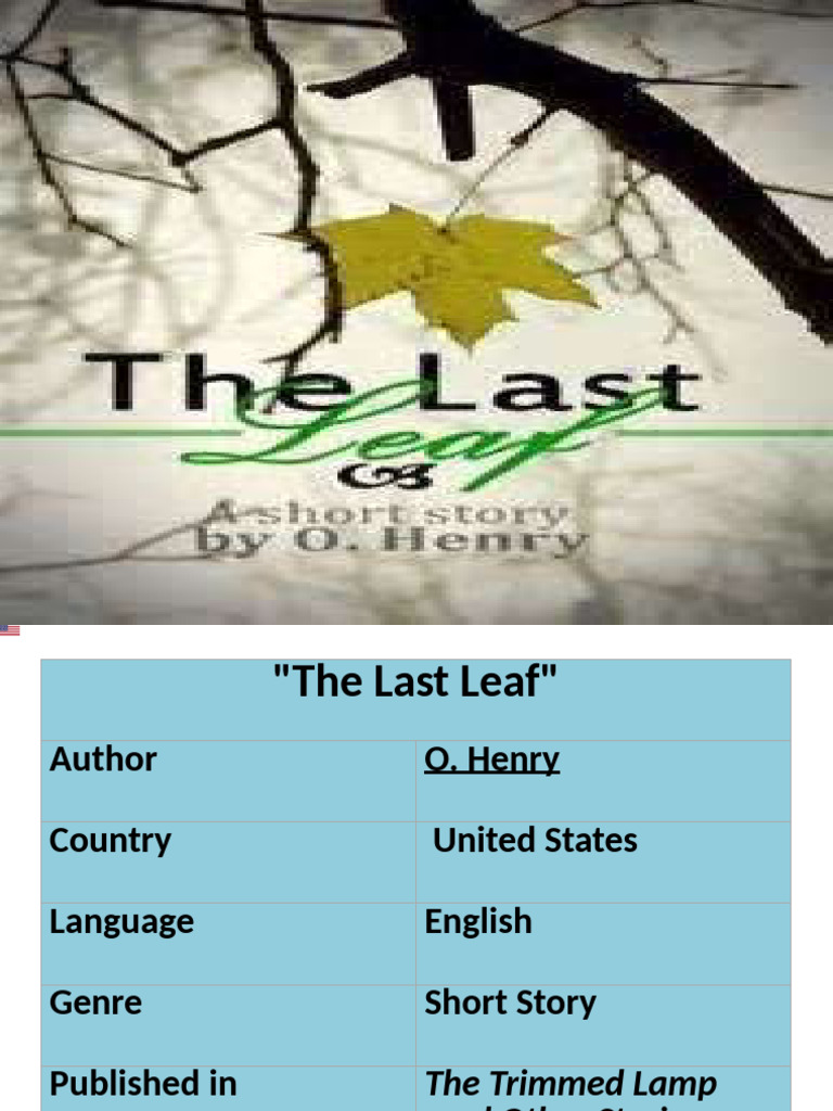 The Last Leaf | PDF | O. Henry
