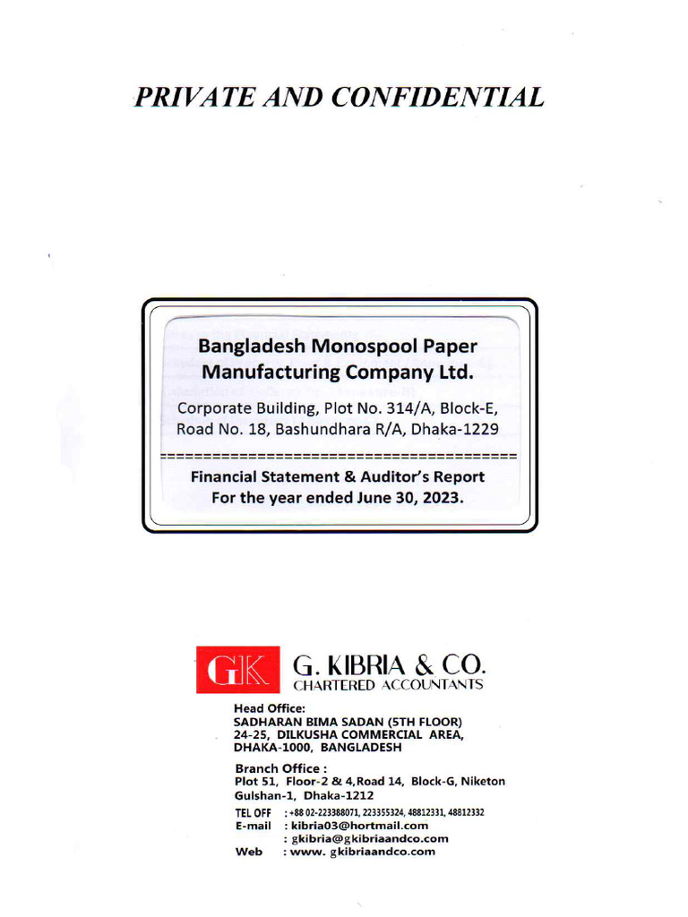 Annual Accounts 2023 MPMC | PDF