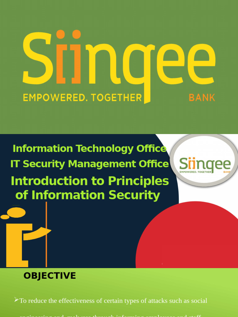 Introduction To Principles of Information Security-I | PDF