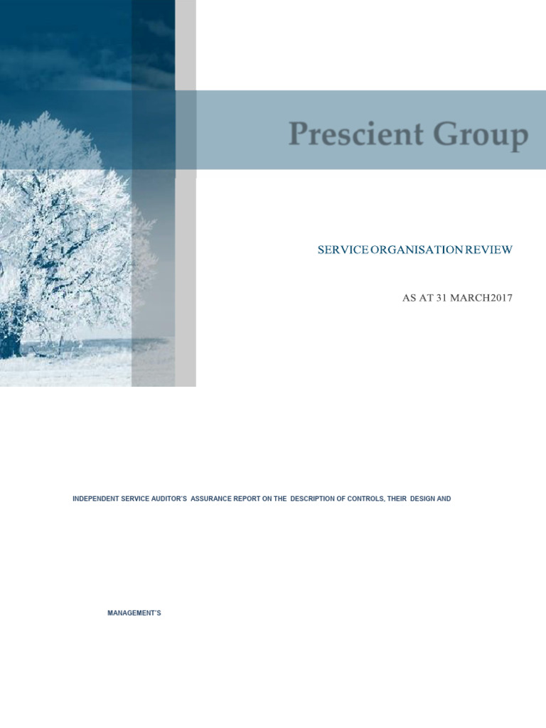 ISAE 3402 Report - Precious Limited | PDF | Internal Control | Audit