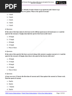Boats and Stream: Formulas and Problems | PDF | Speed | River