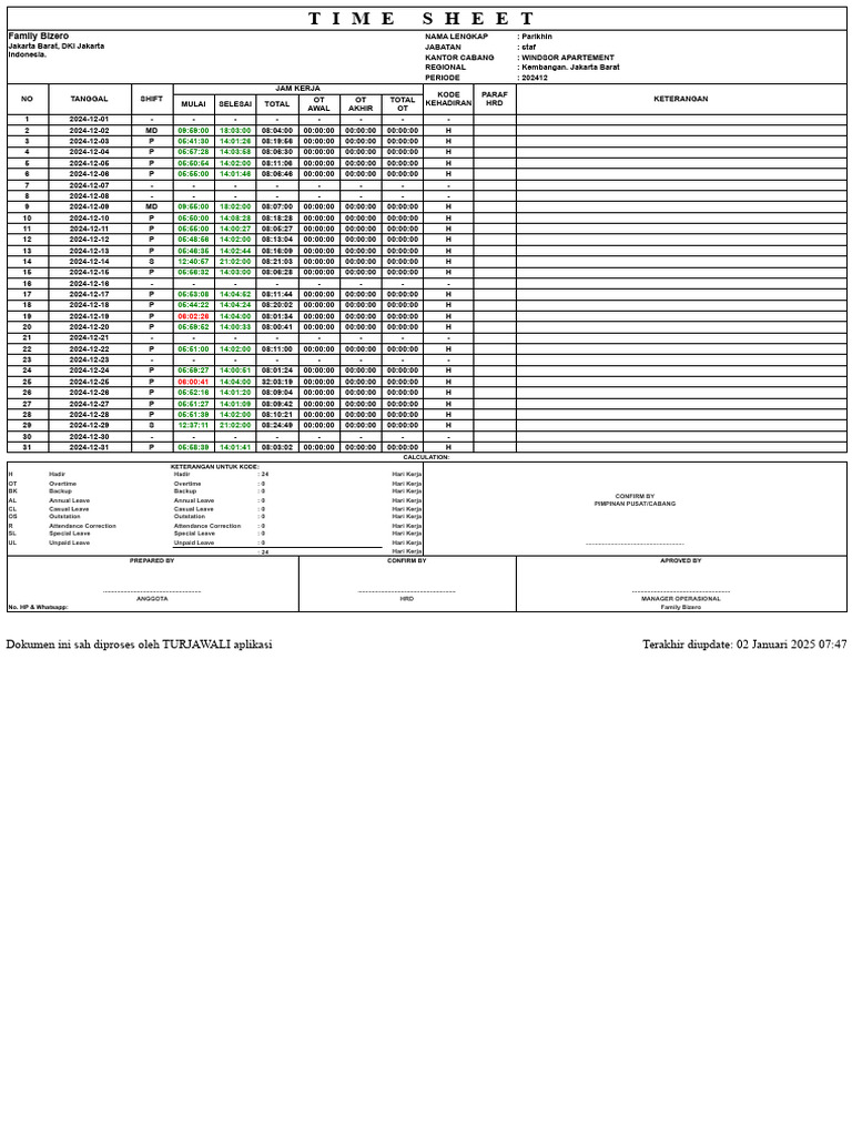 Time Sheet 02 | PDF