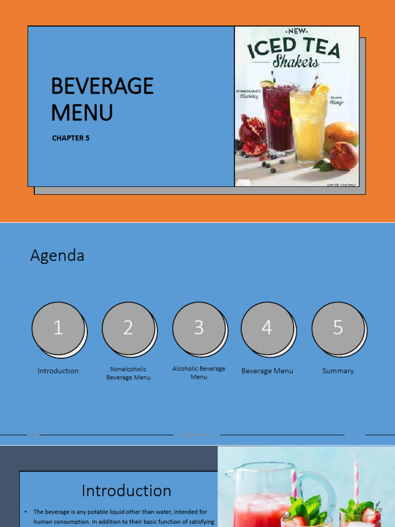 Menu Planning Chapter 5 | PDF | Drink | Alcoholic Beverages