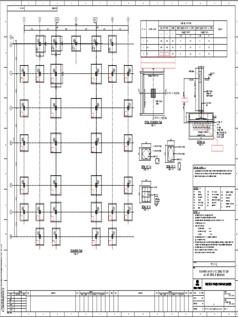 Foundation Drawing For EMR and MRT Office at Kendrapara-Foundation ...
