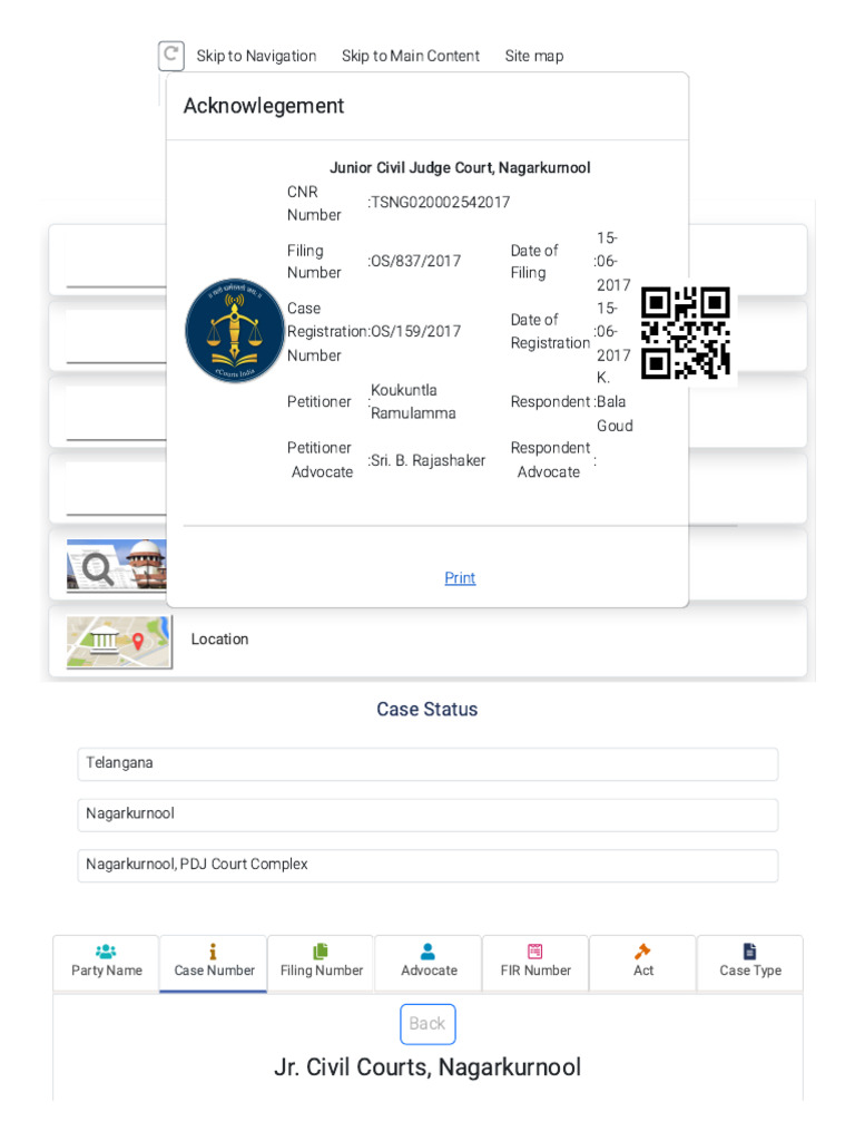 Home - ECourt India Services | PDF
