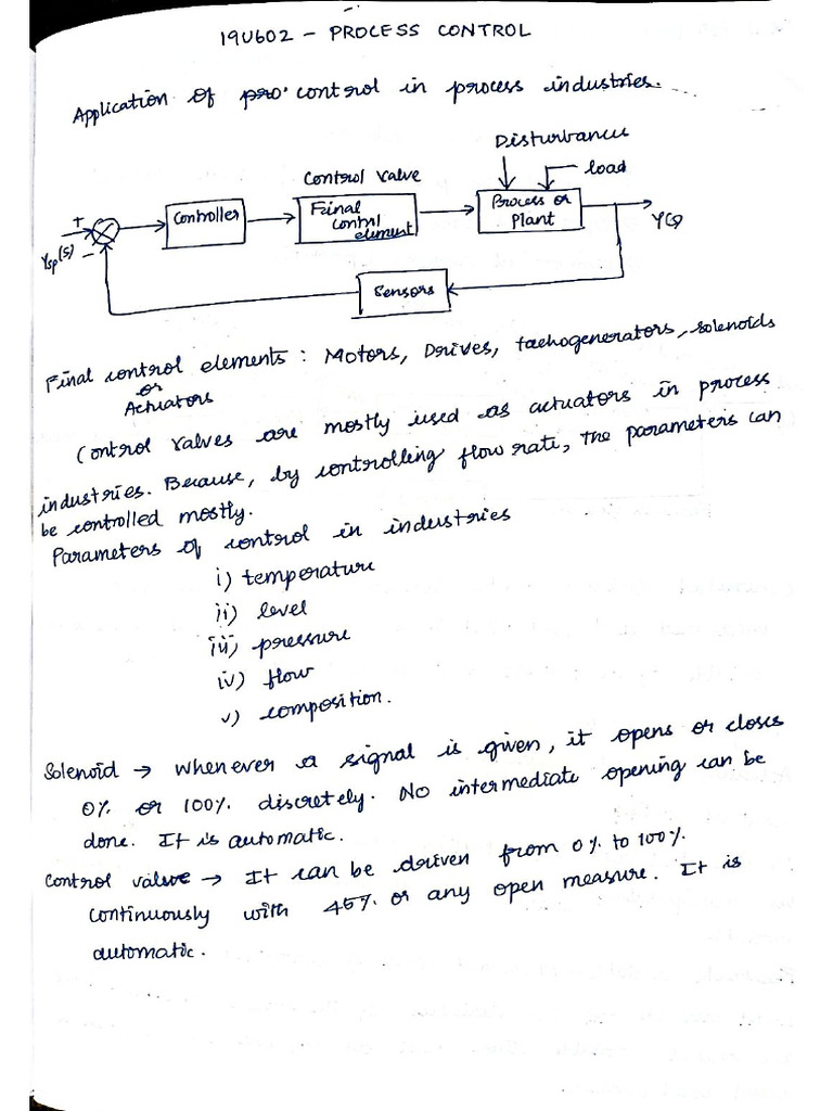 Process Control CA1 | PDF