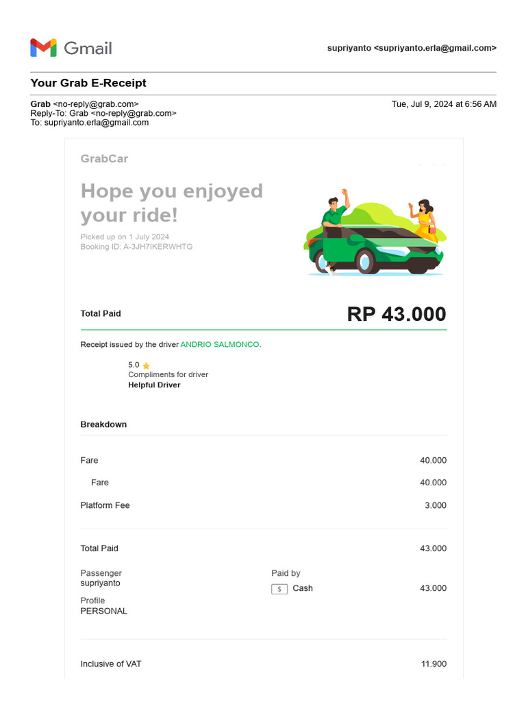 1 Juli 2024 (Grab Car Mess-Polda) | PDF