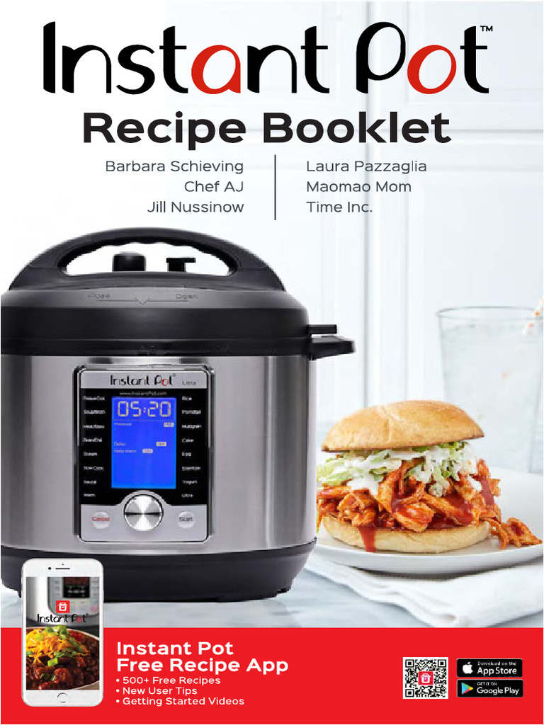 Instant Pot Pressure Cooker Recipe Book ENG OPTIMIZED | PDF | Pressure ...