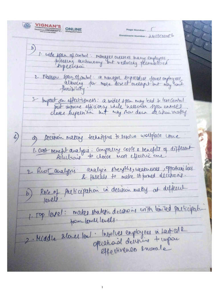 Management - Q6 | PDF