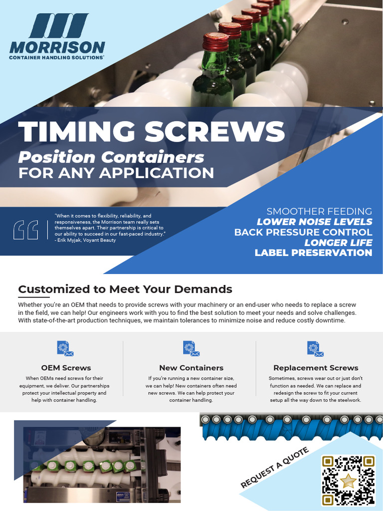 Timing Screws for OEMs & End-Users | PDF | Materials | Mechanical ...