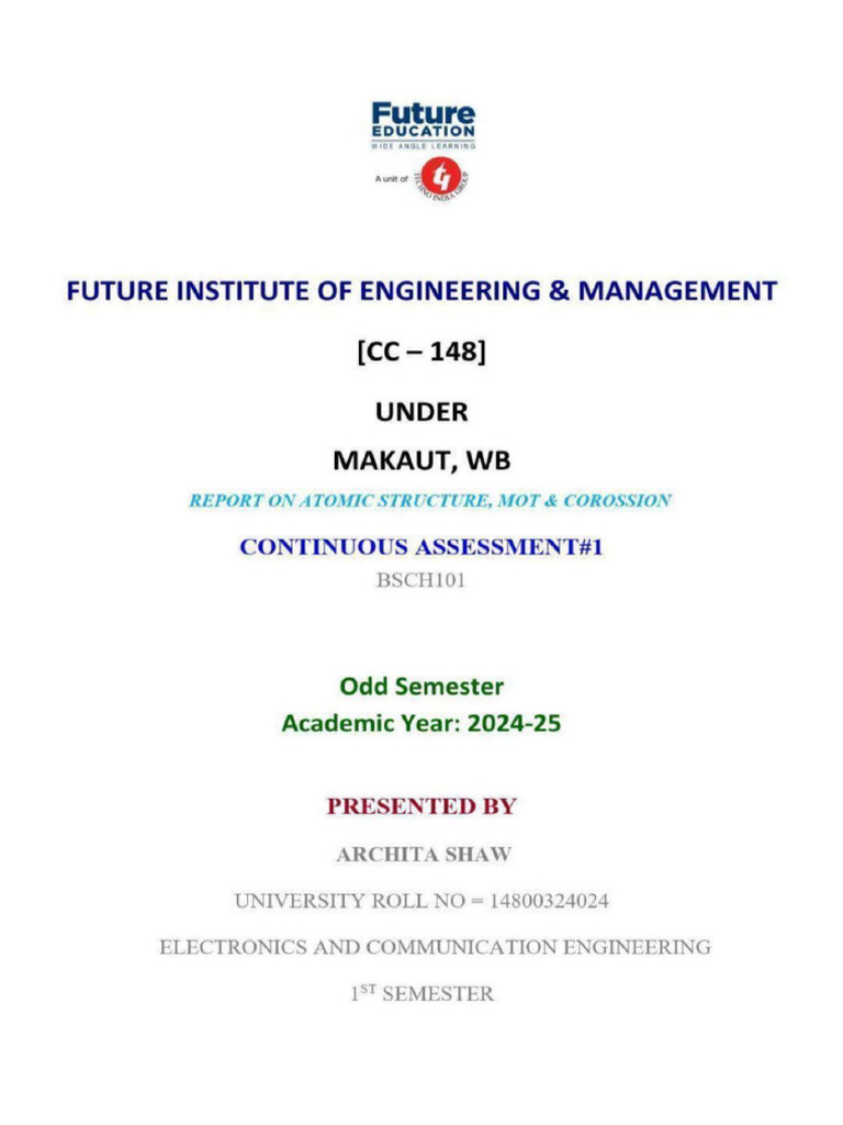 Archita Shaw - Ca2 - BSCH101 | PDF