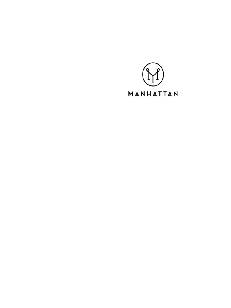 Regent Singapore Manhattan Cocktail and Food Menu | PDF | French Fries
