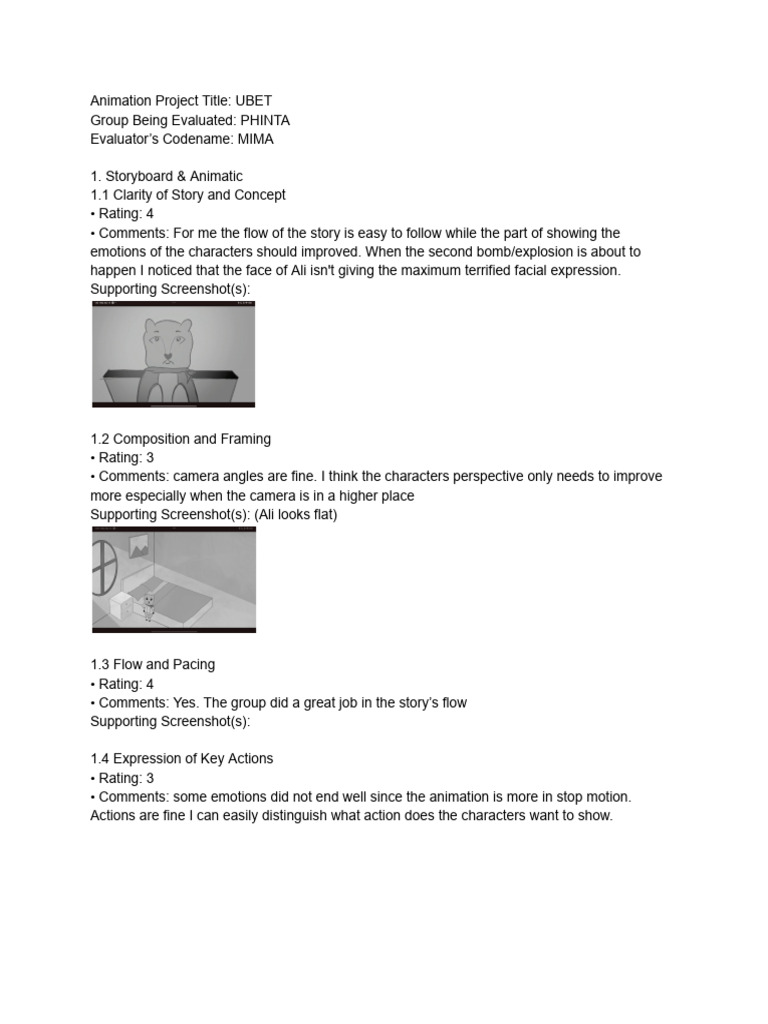 Pre Pro Evaluation | PDF