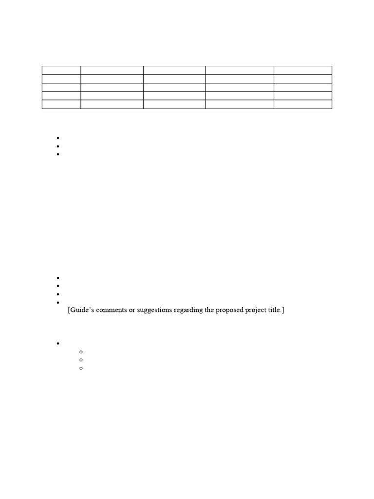 Mini Project Title Confirmation Form | PDF