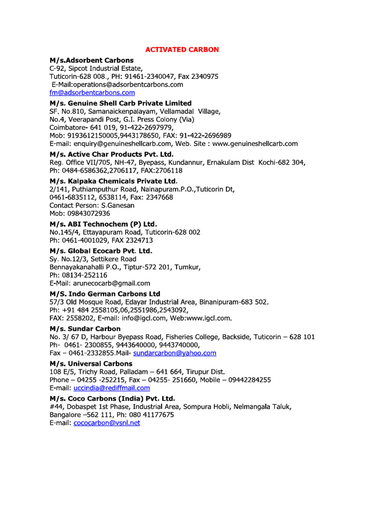 Activated Carbon | PDF
