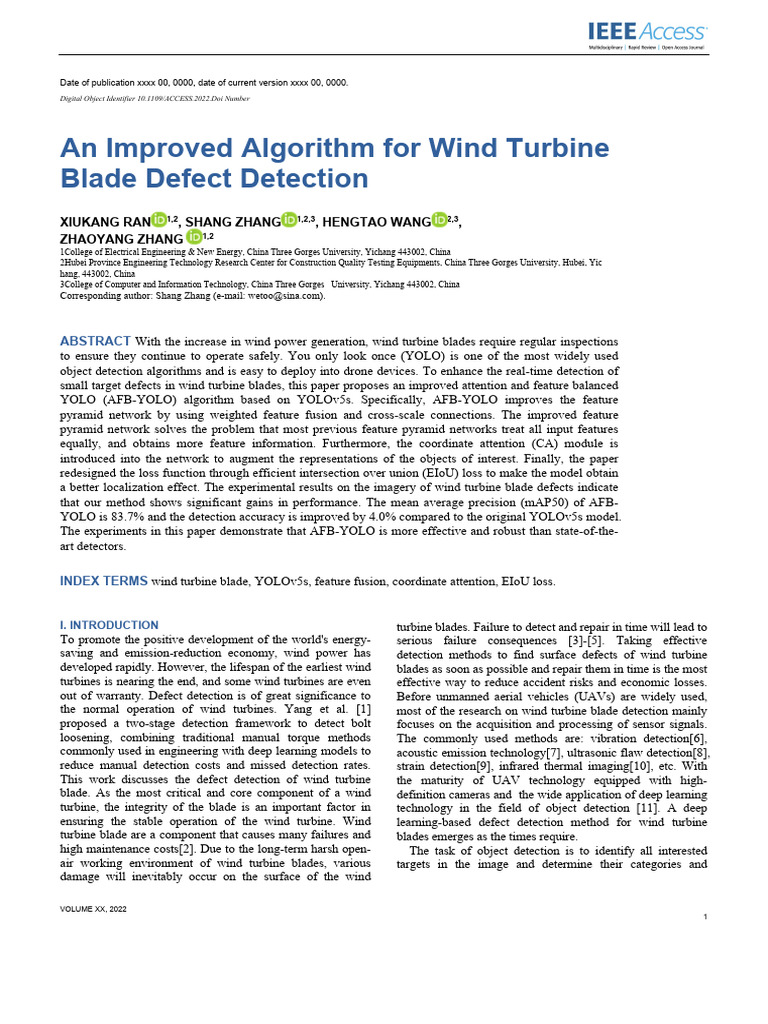 An_Improved_Algorithm_for_Wind_Turbine_Blade_Defec | PDF | Deep Learning | Artificial Neural Network