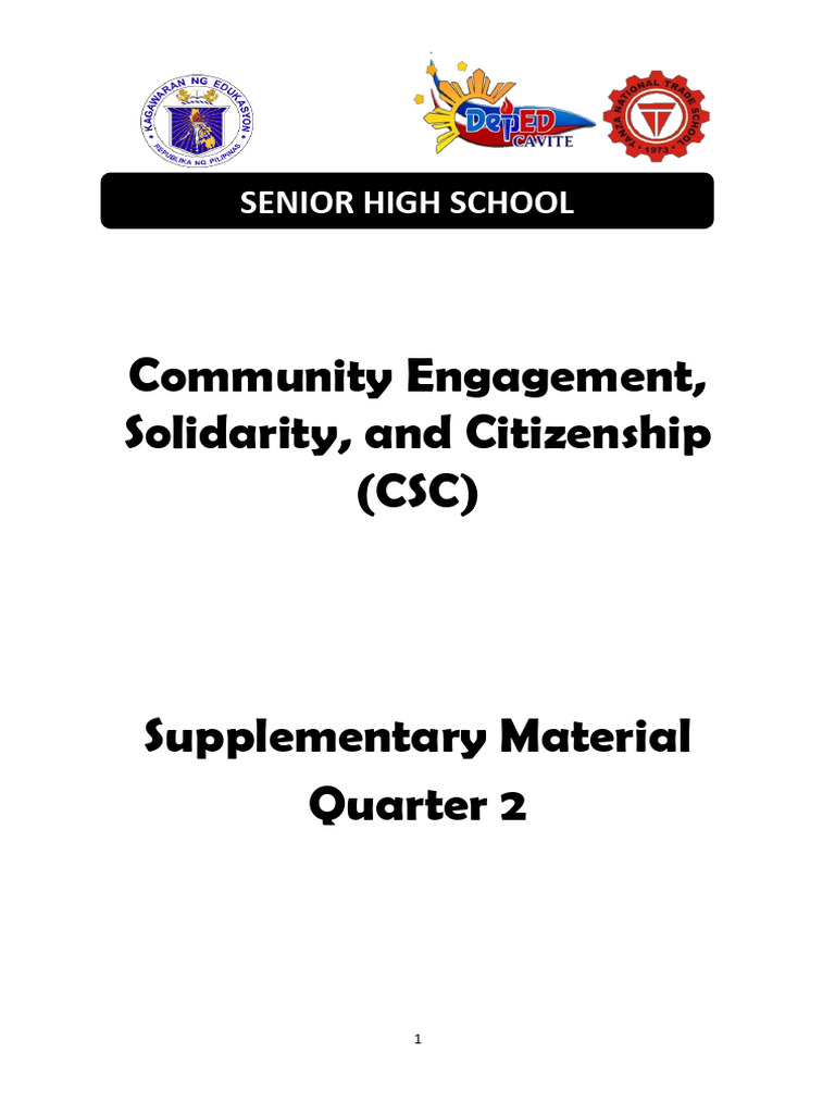 Module of CESC Second Quarter | PDF | Gender Studies | Gender Equality