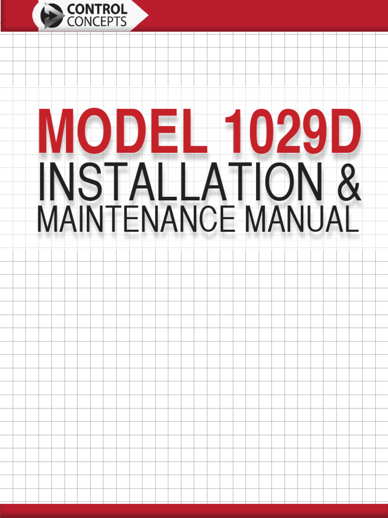 Model 1029D Installation Manual | PDF | Amplifier | Relay