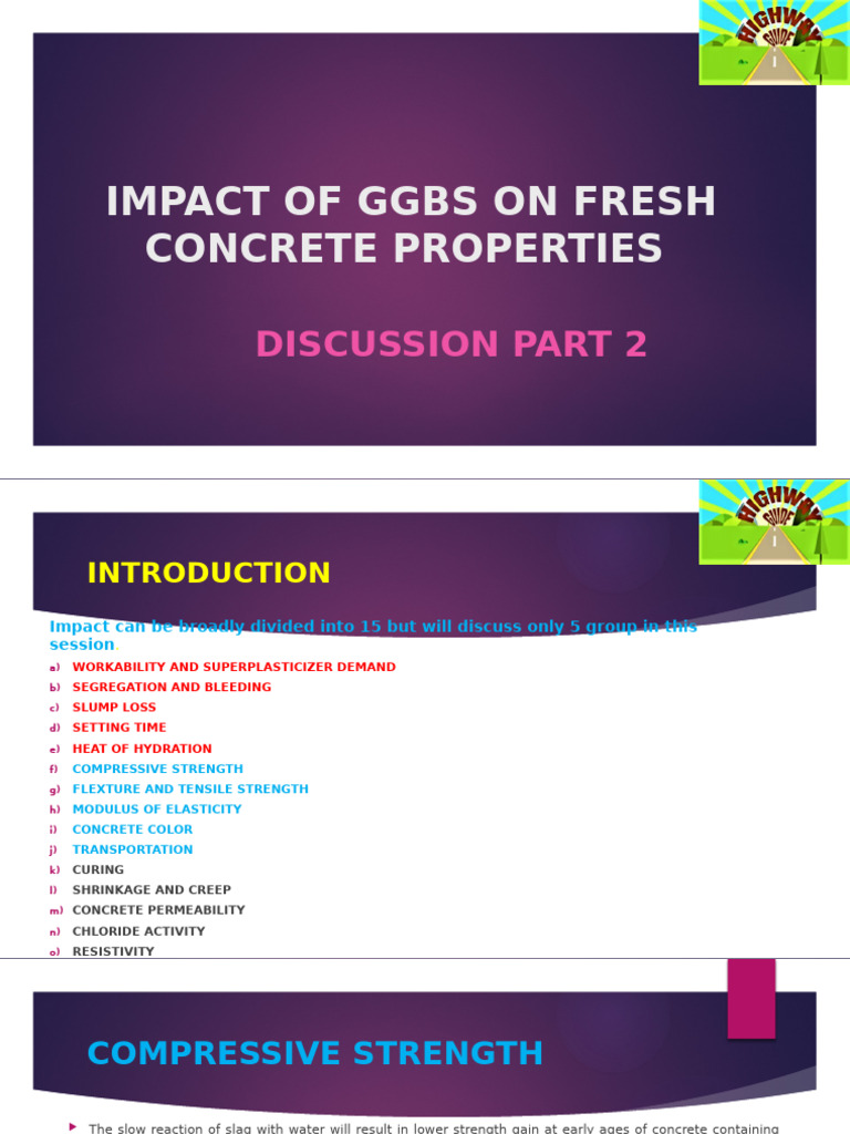 Effects of GGBS on Concrete Properties | PDF | Concrete | Secondary ...