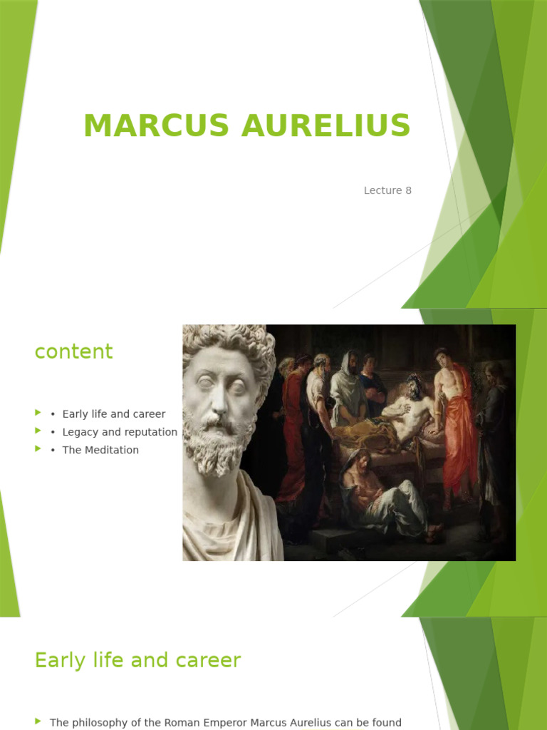 Lecture 8 | PDF | Stoicism | Marcus Aurelius