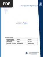 Uniform Returned Form | PDF