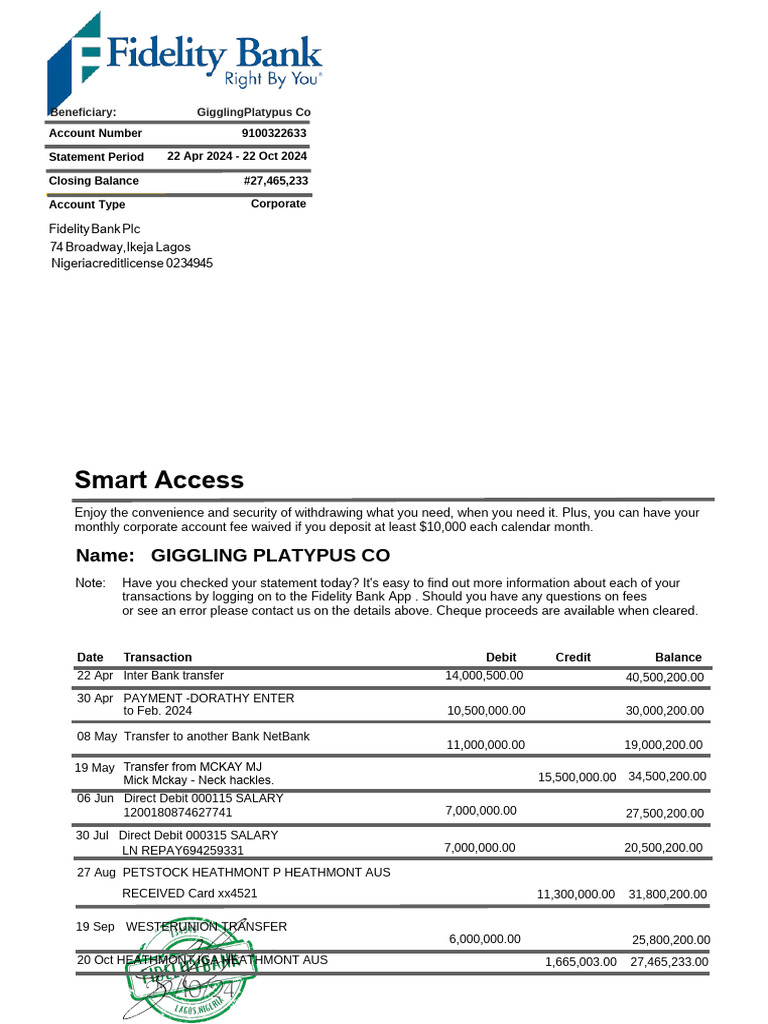GIGGLING Bank-Statement-fidelity - 241028 - 133827 | PDF