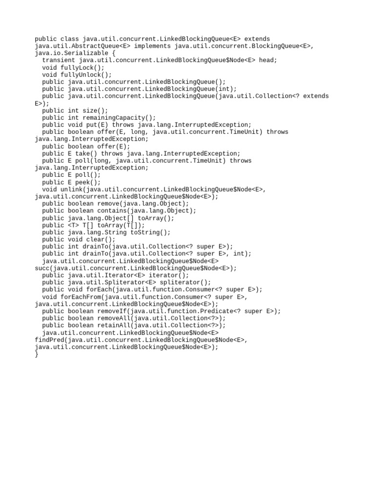 Linked Blocking Queue | PDF